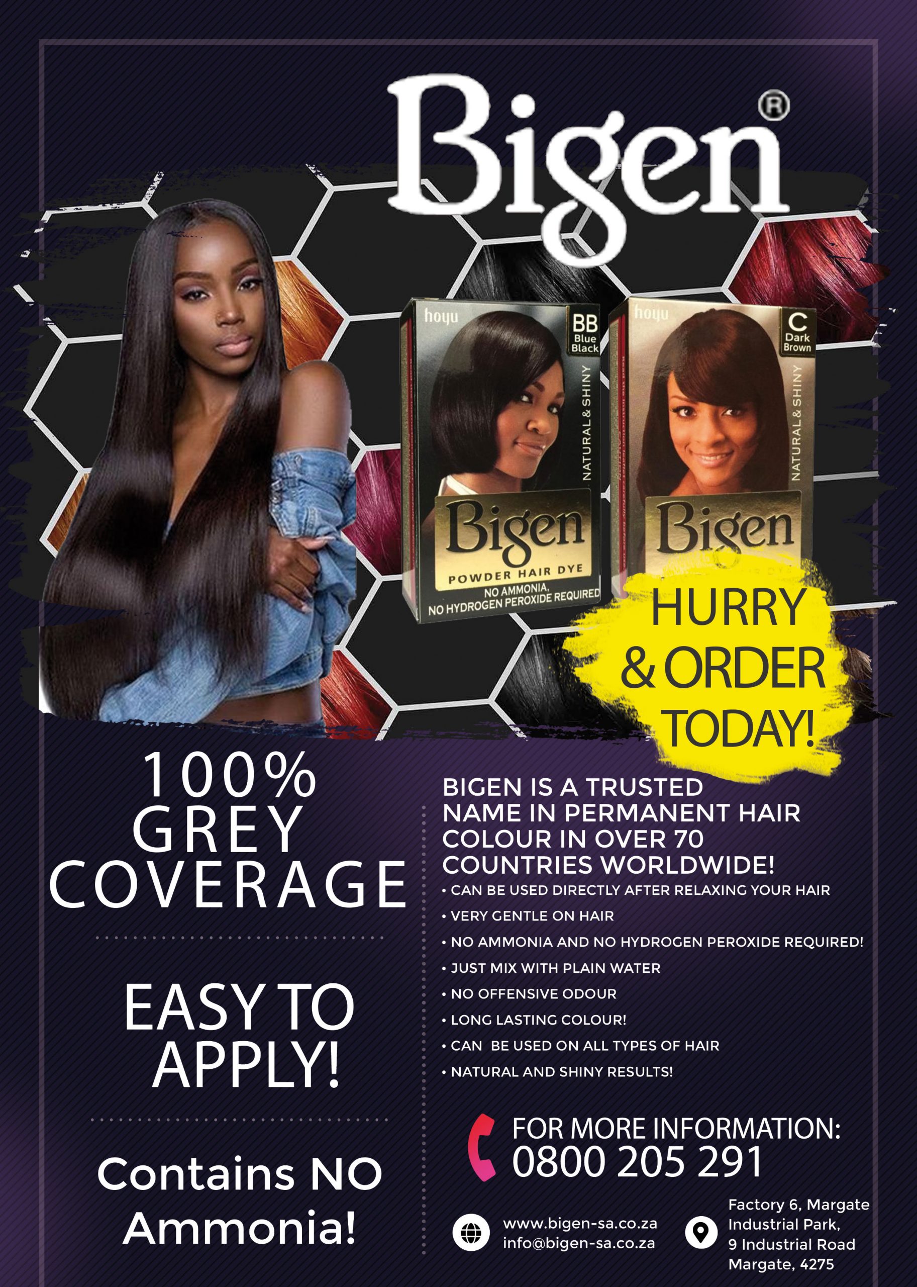 Look and feel amazing with 100% grey coverage for your hair! - Bigen SA